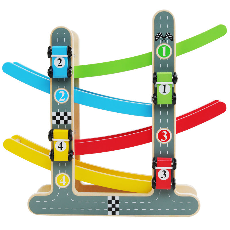 Wooden Race Track Car Ramp | Wooden Toy | Montessori Toys – Montessori Toys