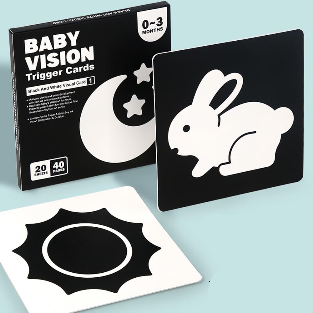 Montessori Baby Visual Stimulation Cards | Montessori Toys – Montessori ...